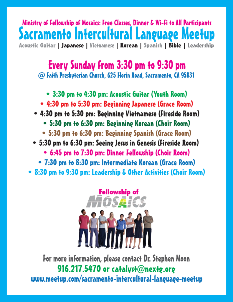 Sacramento Intercultural Language Meetup | Intercultural Mosaics